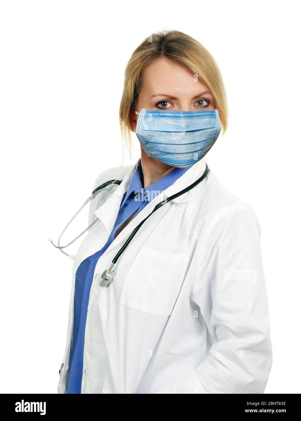 Female doctor with the protective mask Stock Photo - Alamy