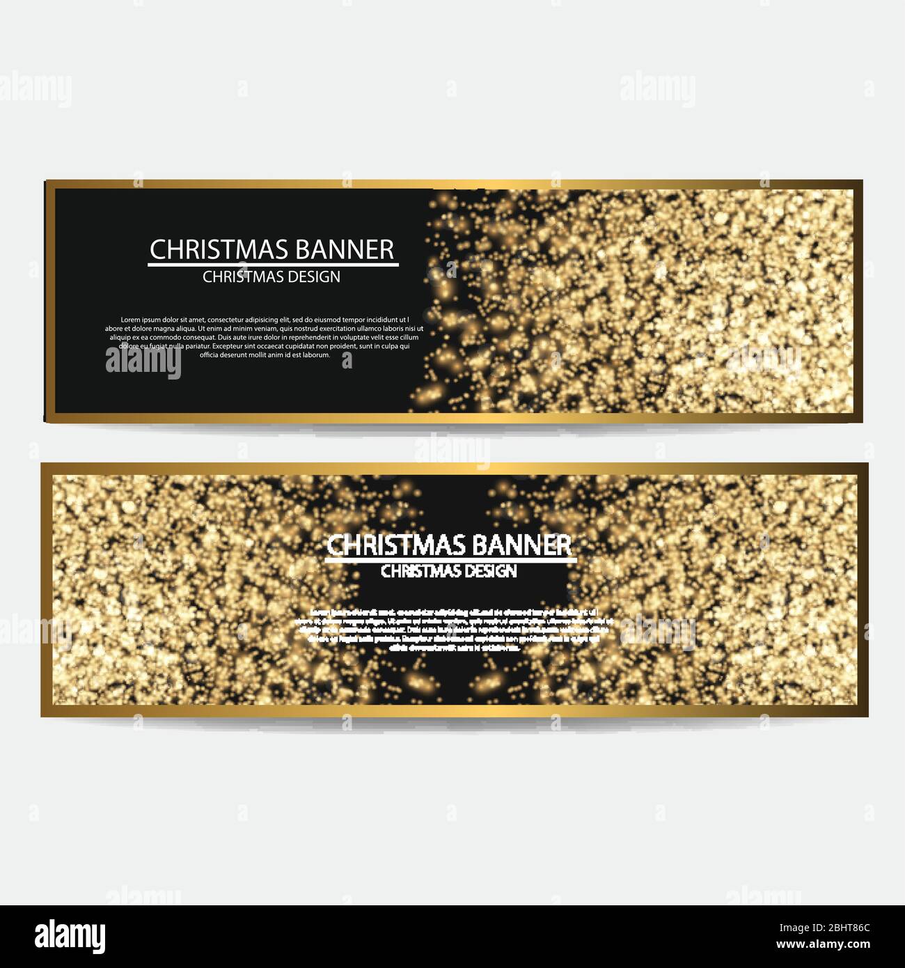 Merry Christmas Banner. Festive header design for your site Stock ...