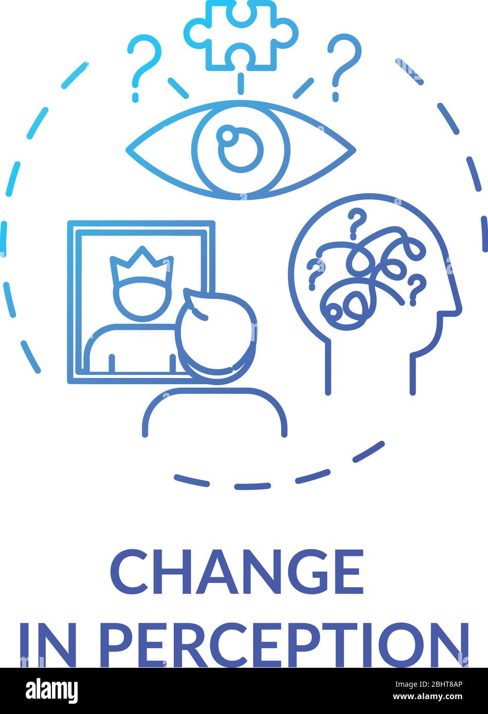 Change in perception concept icon Stock Vector Image & Art - Alamy