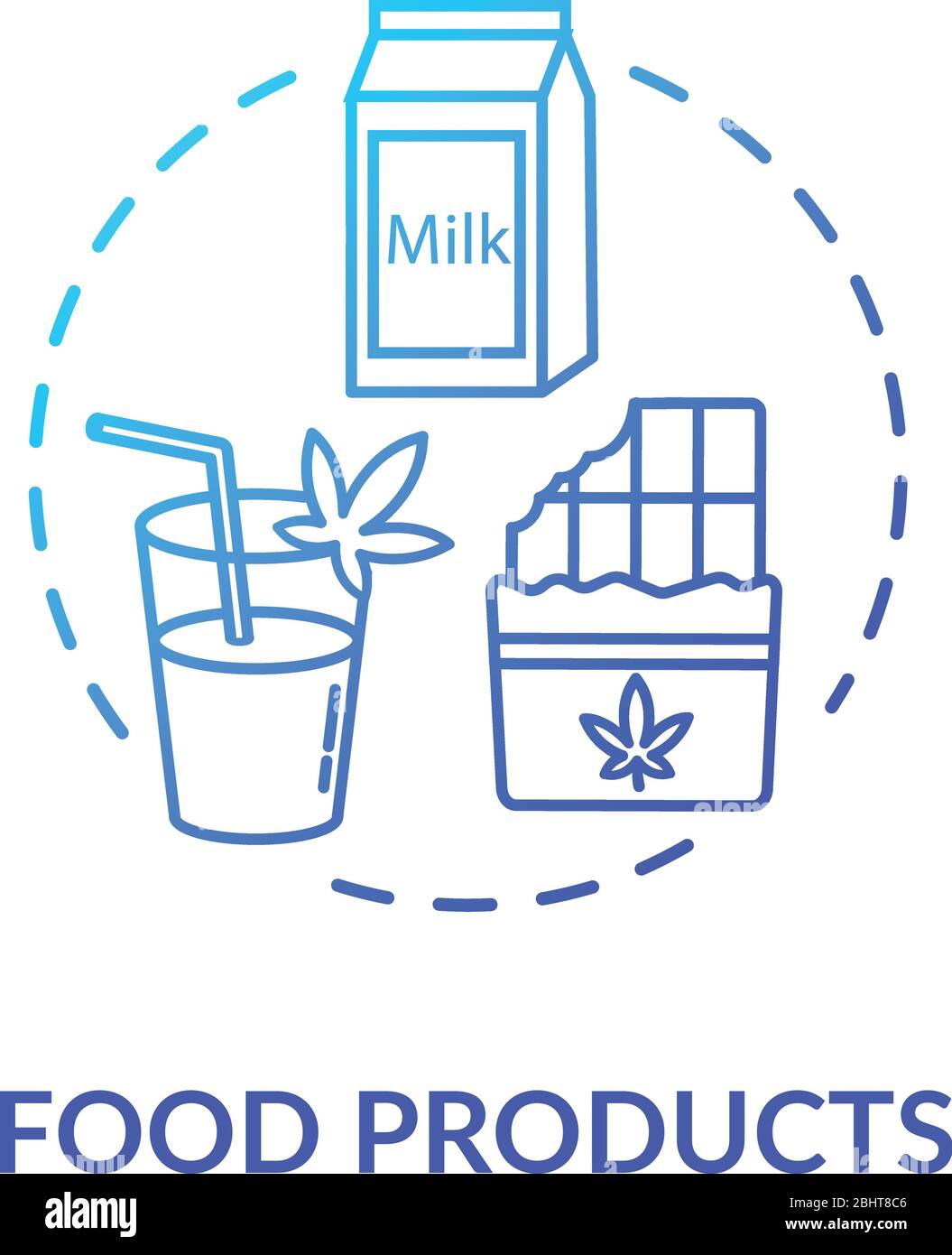 Food products concept icon Stock Vector Image & Art - Alamy