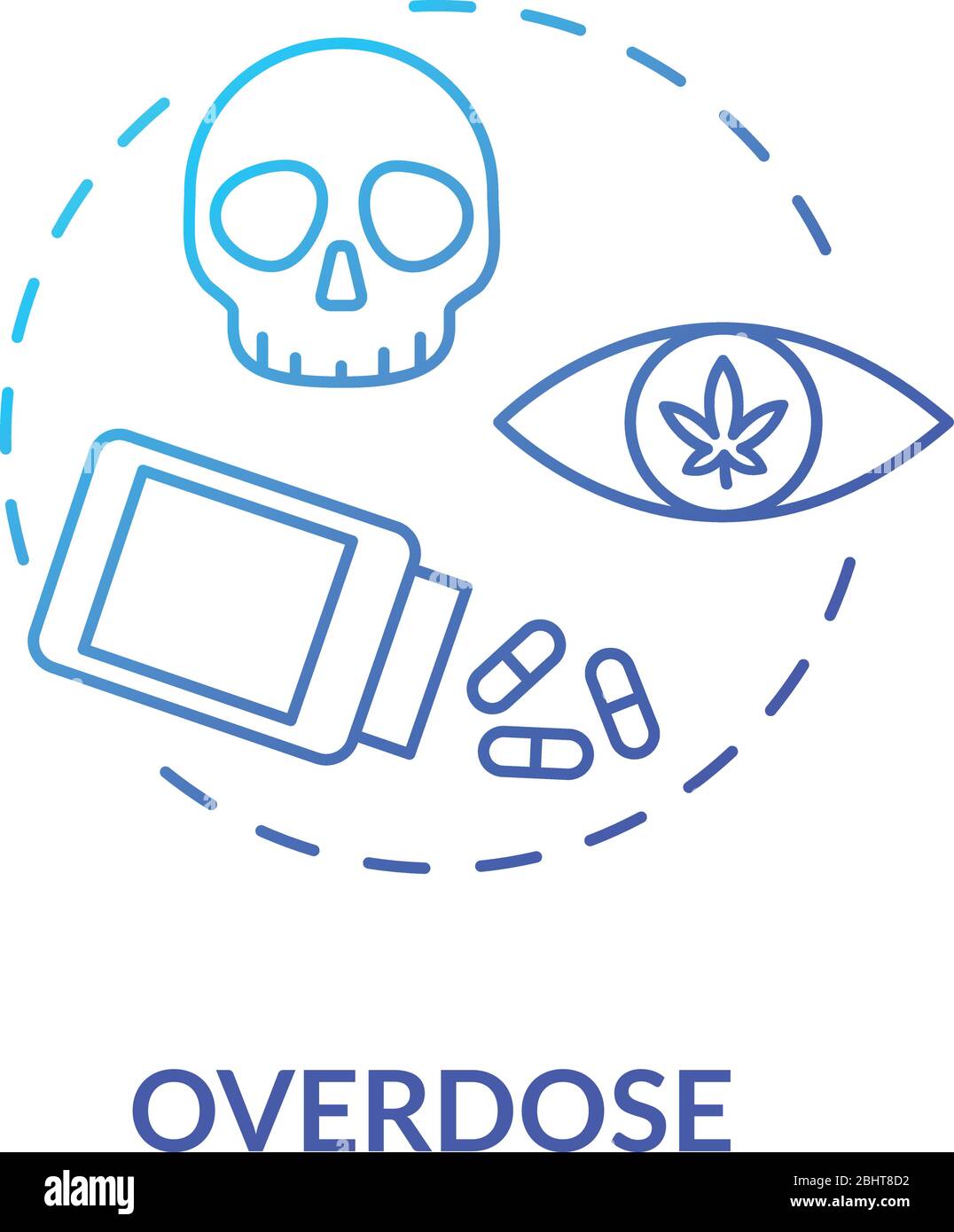 Overdose concept icon Stock Vector Image & Art - Alamy