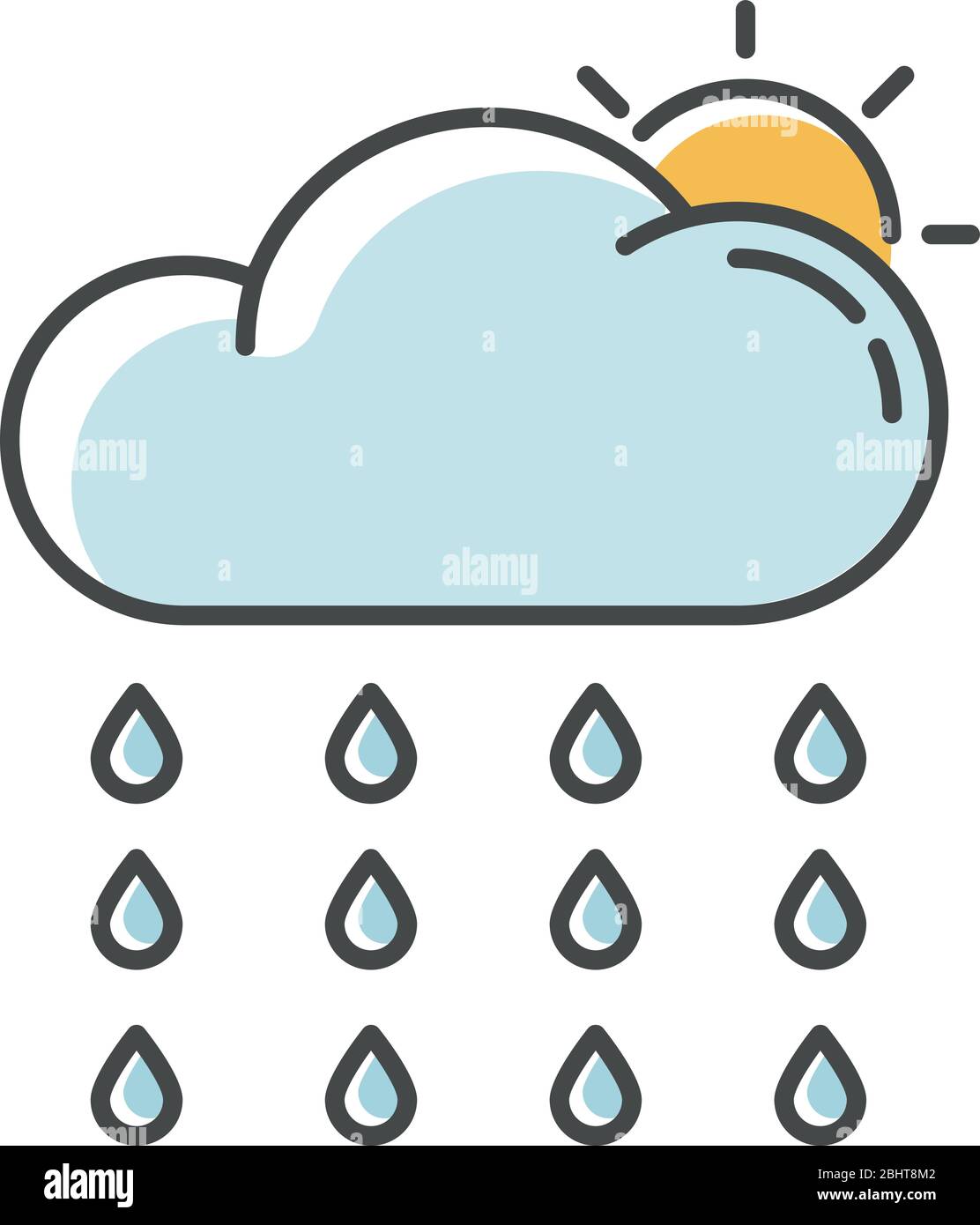 Drizzle RGB color icon Stock Vector Image & Art - Alamy