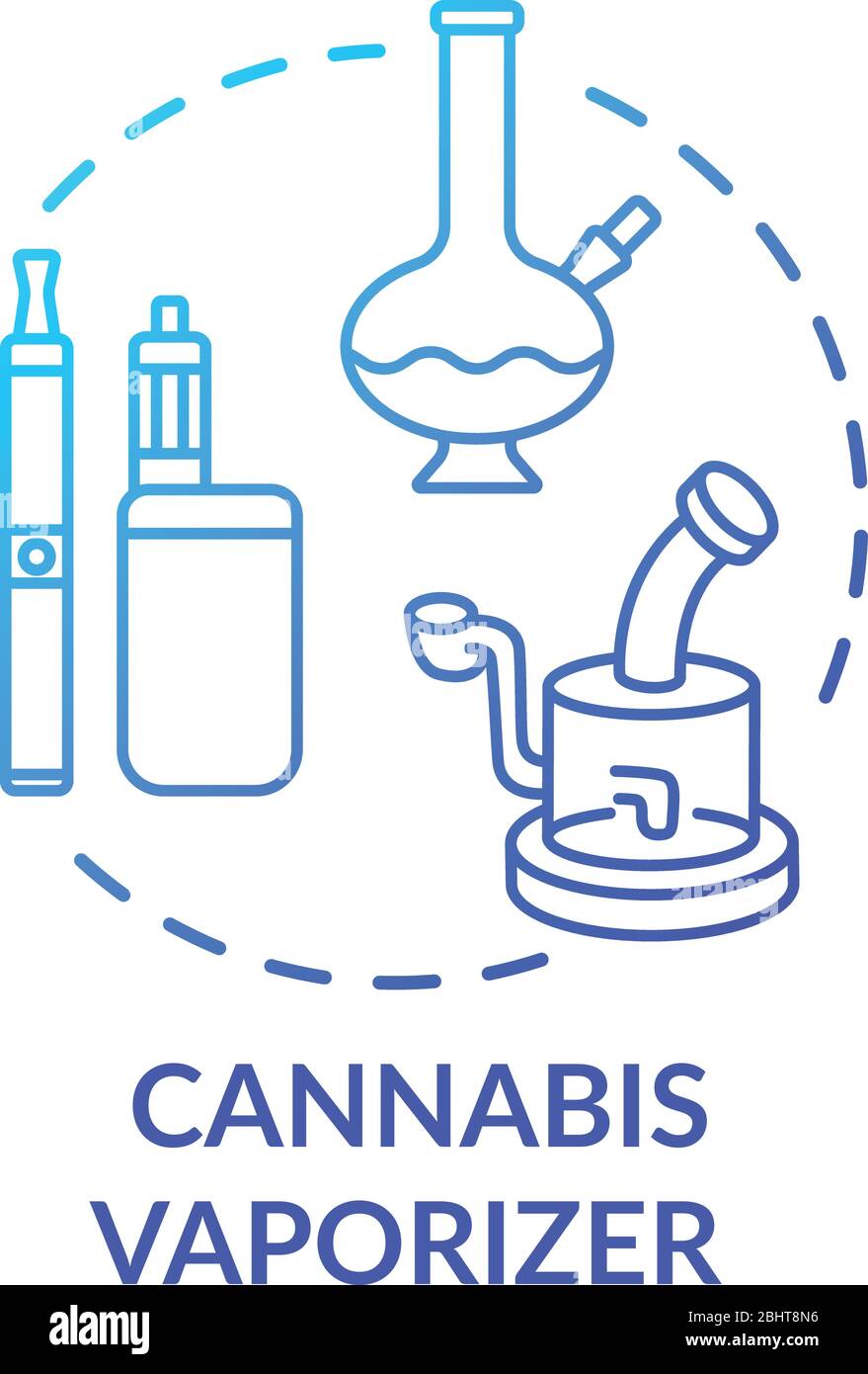 Cannabis vaporizer concept icon Stock Vector Image & Art - Alamy
