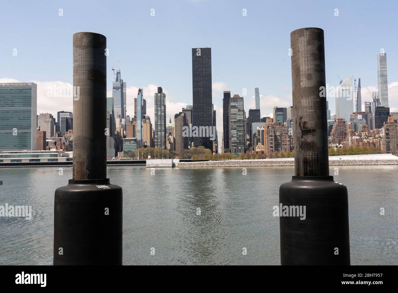 Gantry Plaza State Park, Long Island City, Queens, New York - April ...