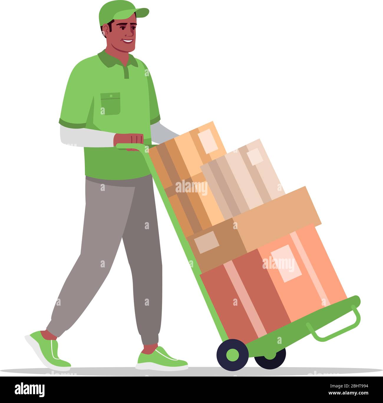 African american warehouse cargo Cut Out Stock Images & Pictures - Alamy