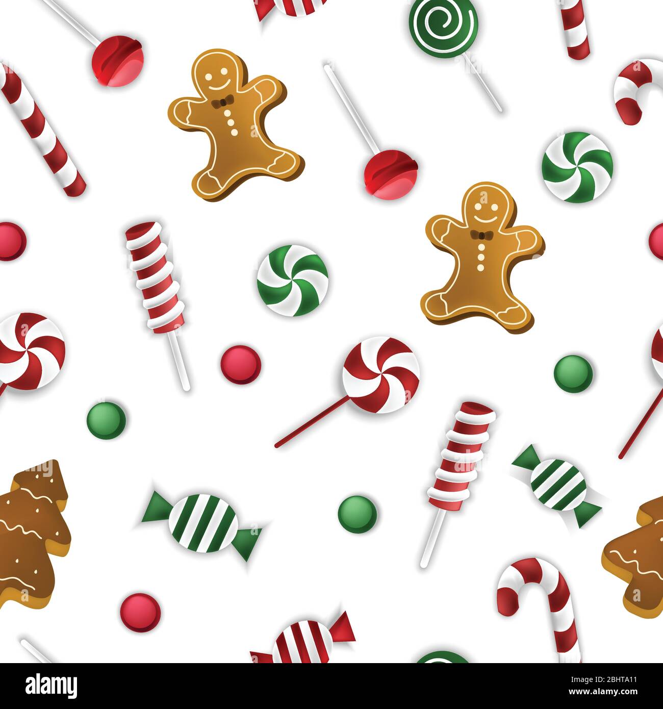 Merry Christmas winter holiday backgrounds. Collection of seamless ...