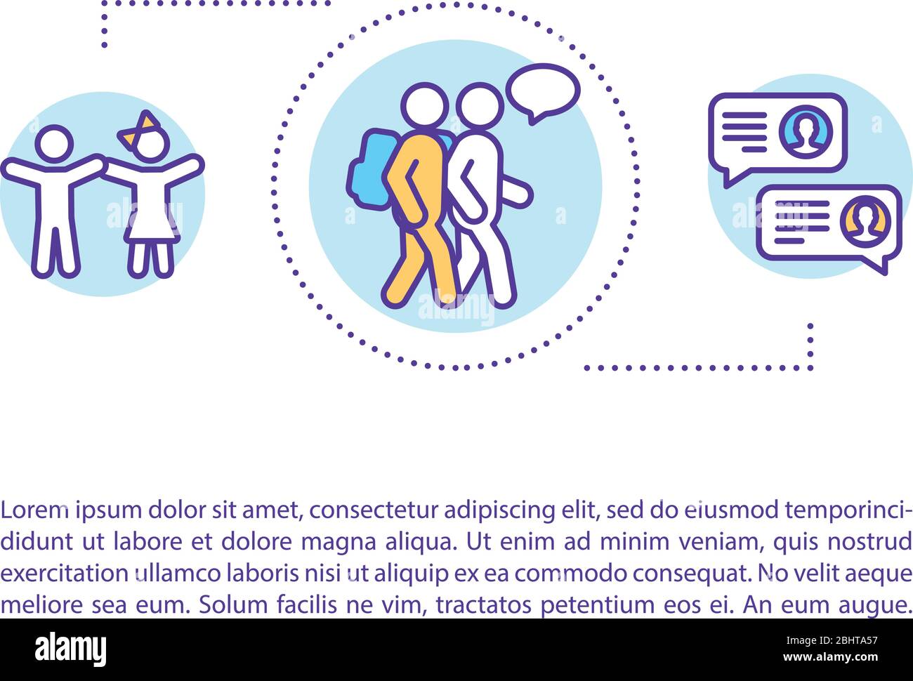 Children communication concept icon with text Stock Vector Image & Art ...