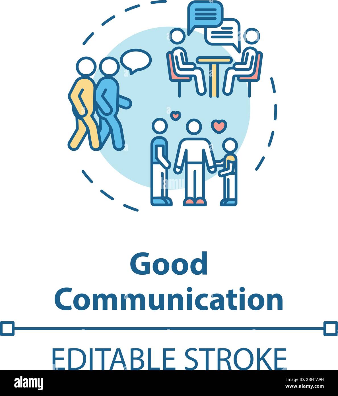 Good communication concept icon Stock Vector Image & Art - Alamy