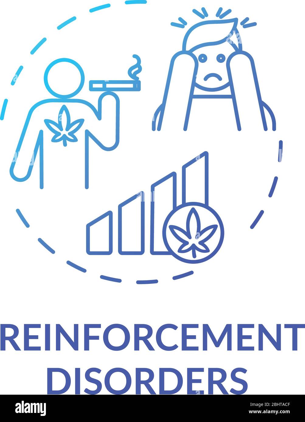 Reinforcement disorders concept icon Stock Vector Image & Art - Alamy