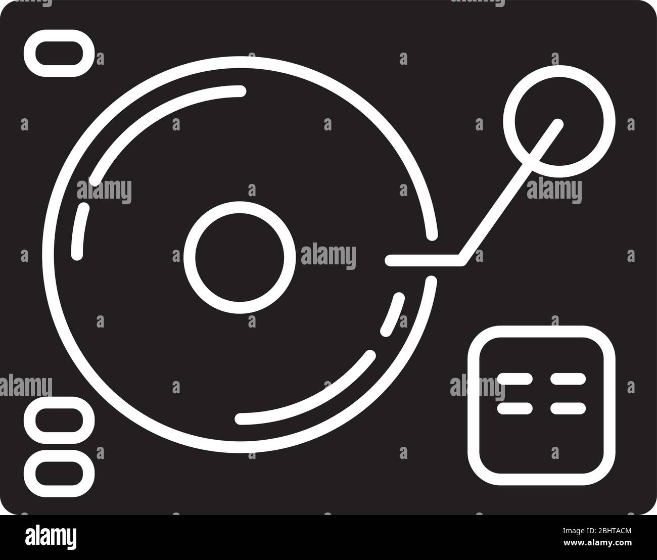 Turntablism black glyph icon Stock Vector Image & Art - Alamy