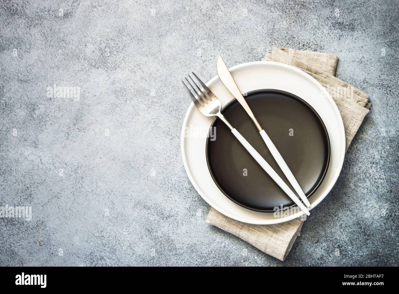 Kitchen table top view hi-res stock photography and images - Alamy