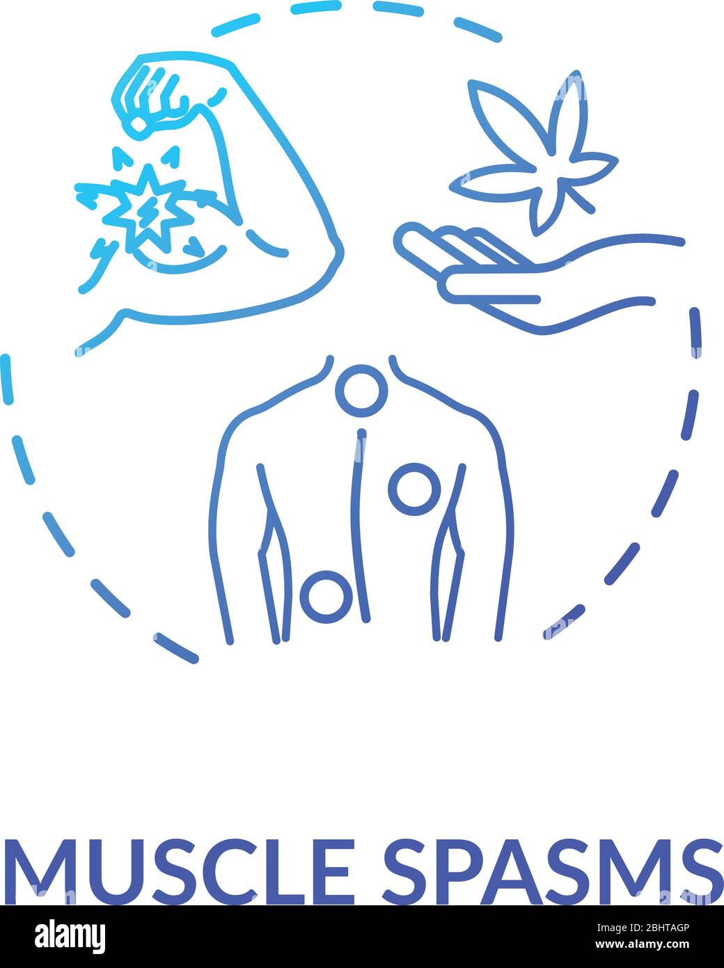 Muscle spasms concept icon Stock Vector Image & Art - Alamy