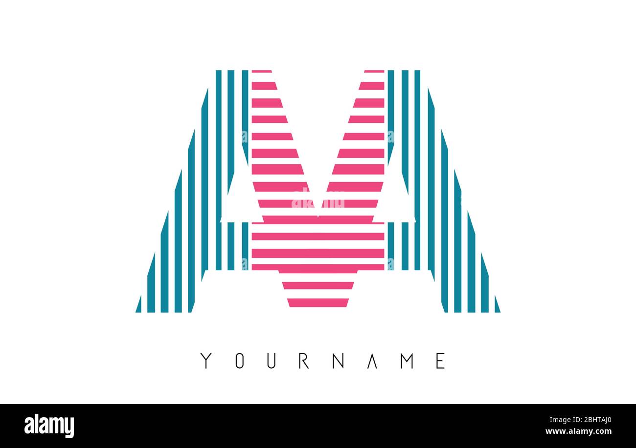 Double AA A Green and Pink Letter Logo Design with Vertical and ...