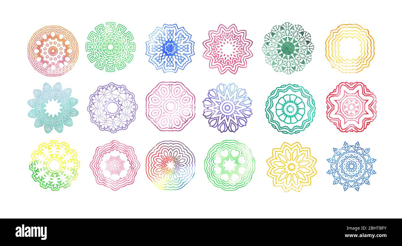 Art deco circular pattern Cut Out Stock Images & Pictures - Alamy