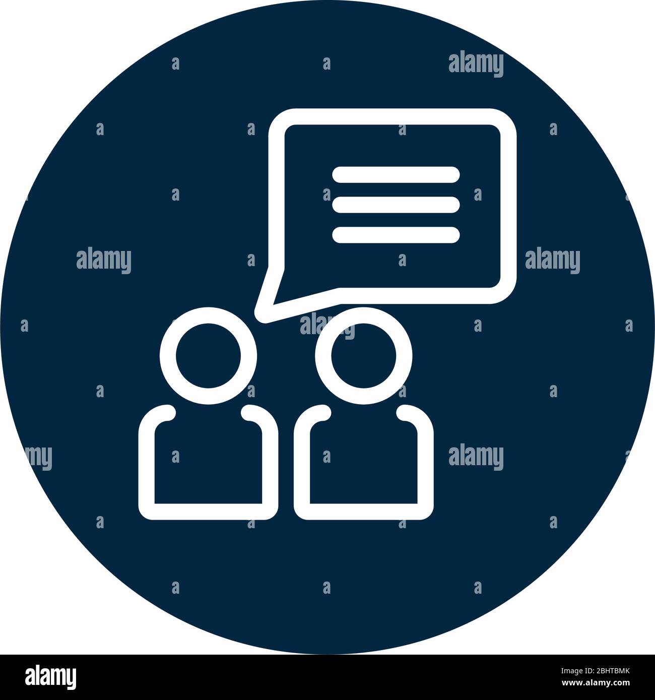 pictogram men and speech bubble icon over white background, line block ...