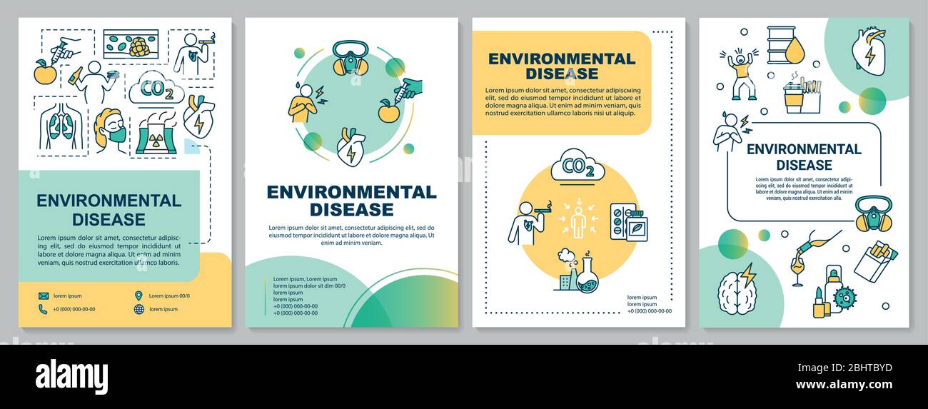Environmental disease brochure template Stock Vector Image & Art - Alamy