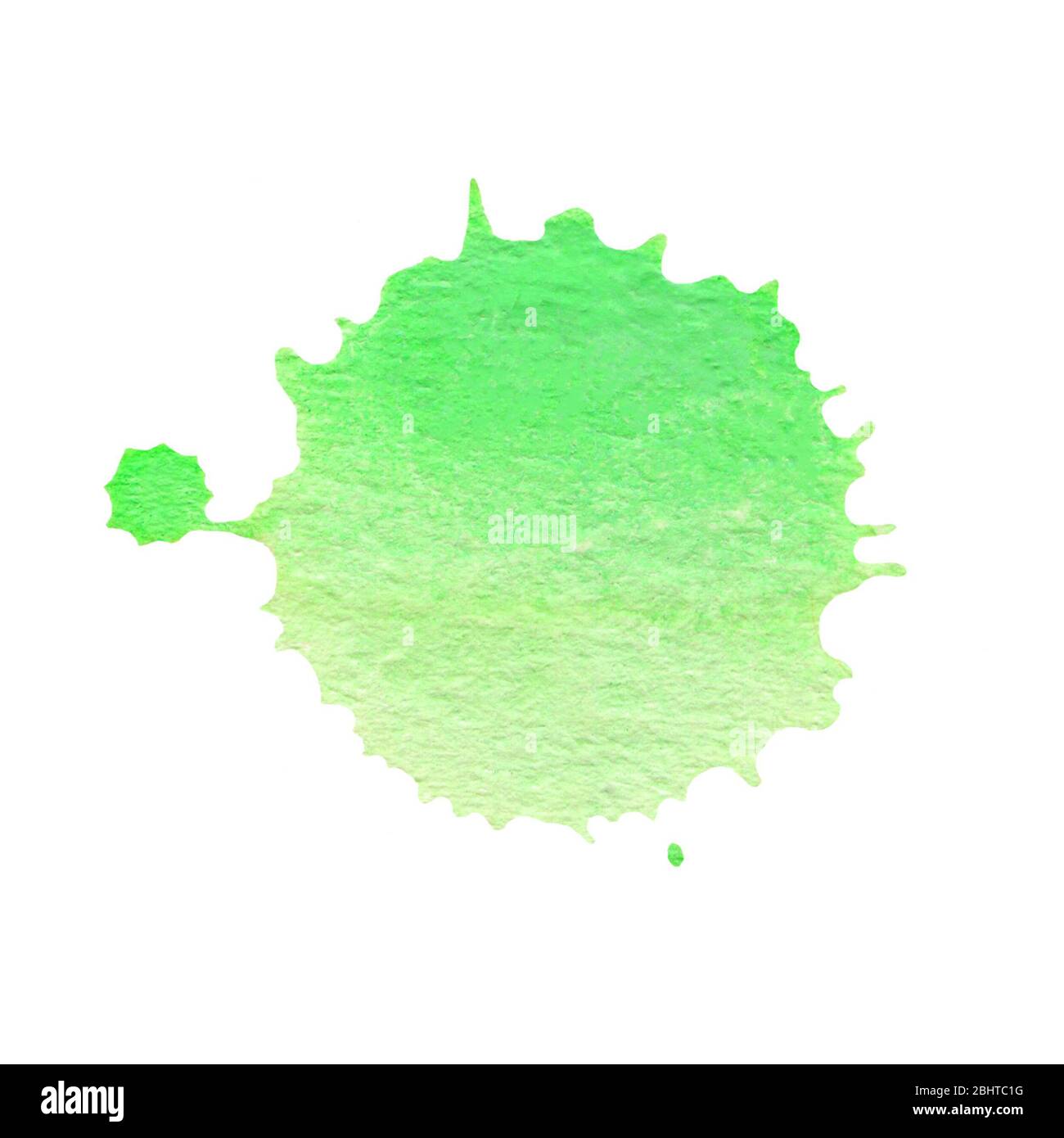 Green Watercolor Splatter