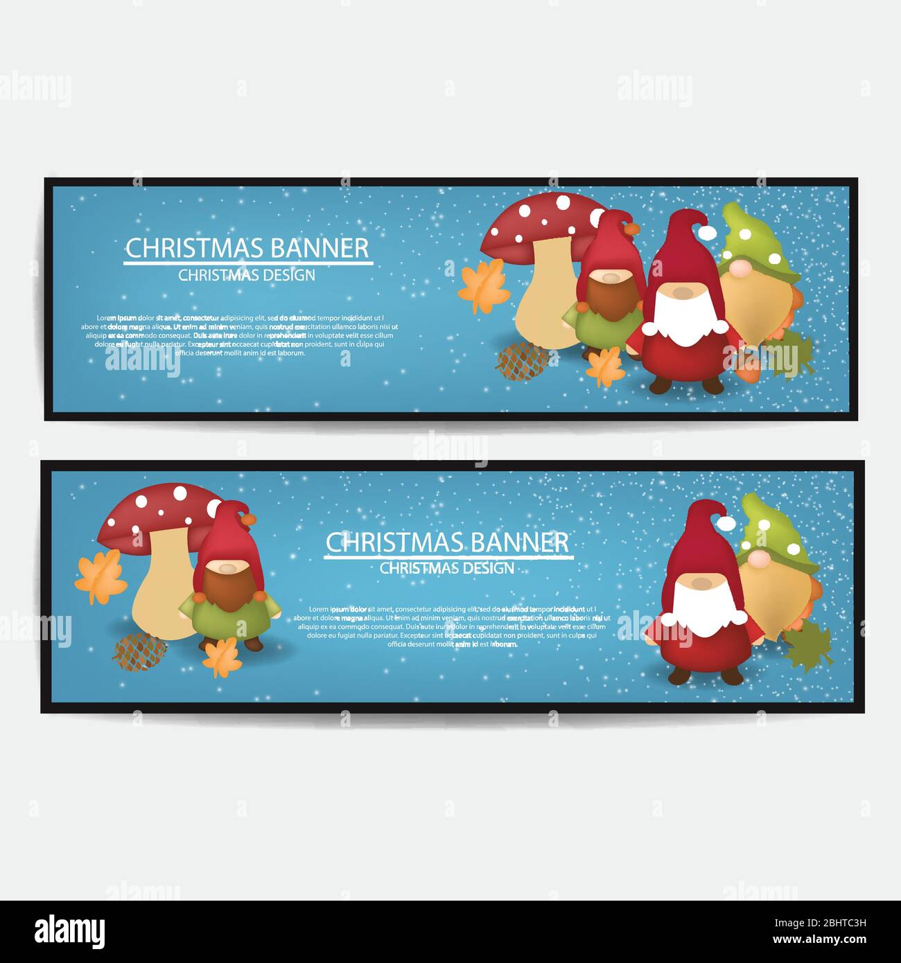 Merry Christmas Banner. Festive header design for your site Stock ...