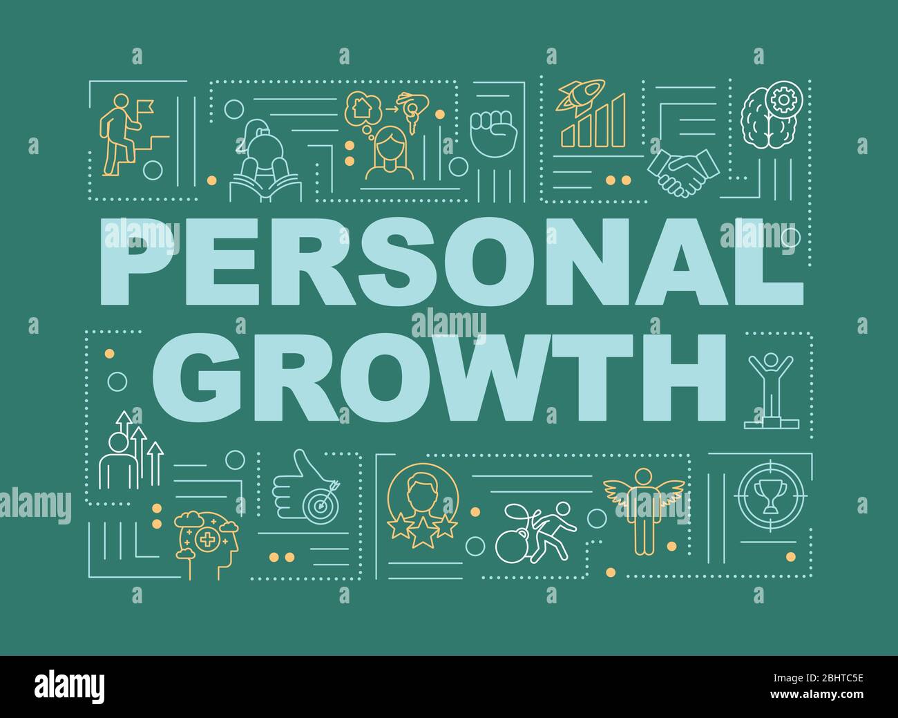 Personal growth green word concepts banner Stock Vector Image & Art - Alamy