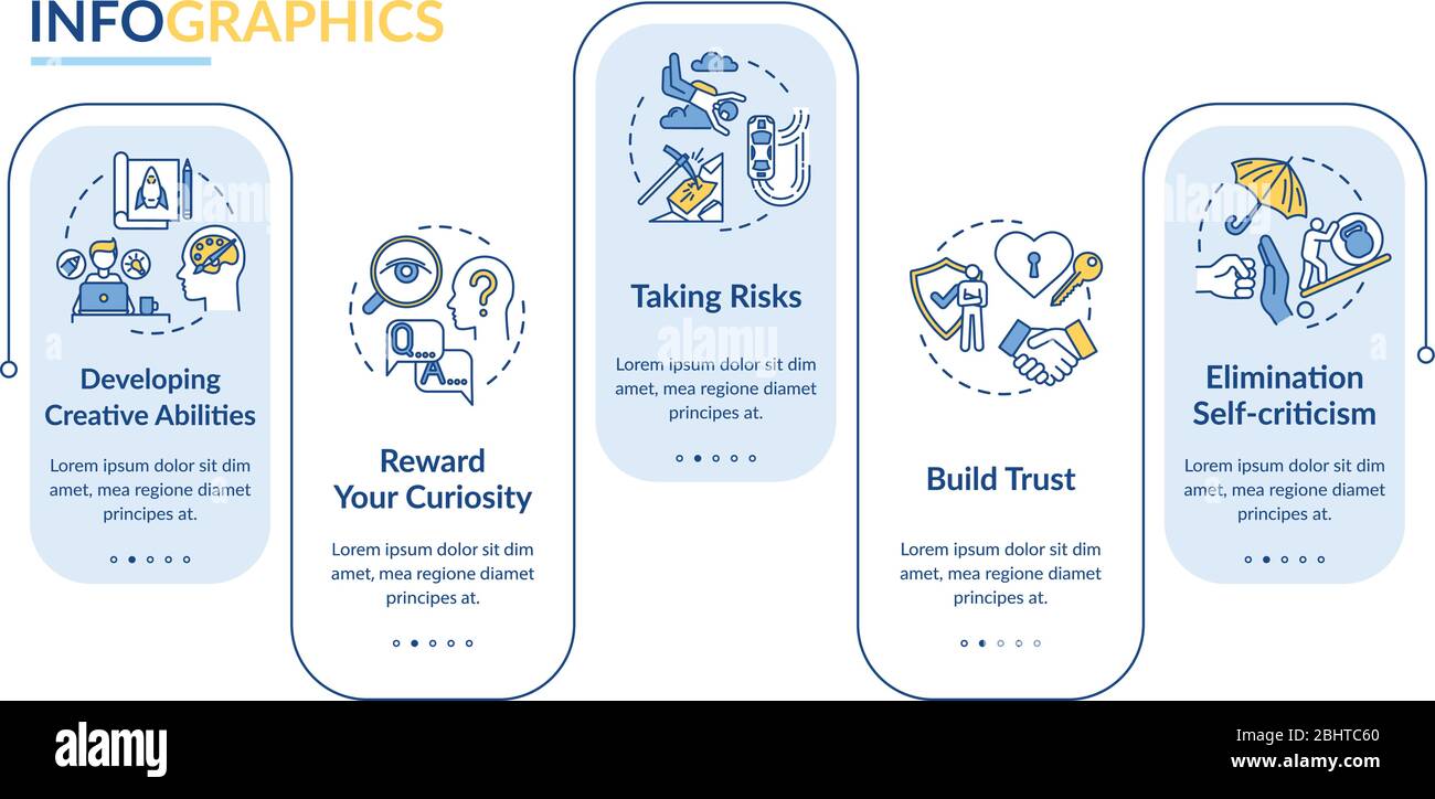 Positive lifestyle vector infographic template Stock Vector Image & Art ...