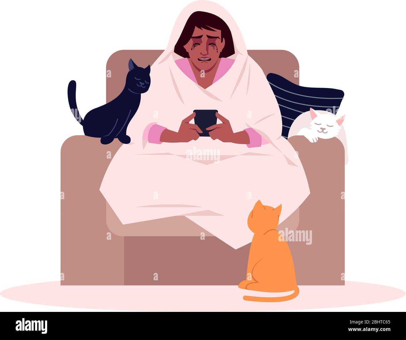 Young women crying Stock Vector Images - Alamy