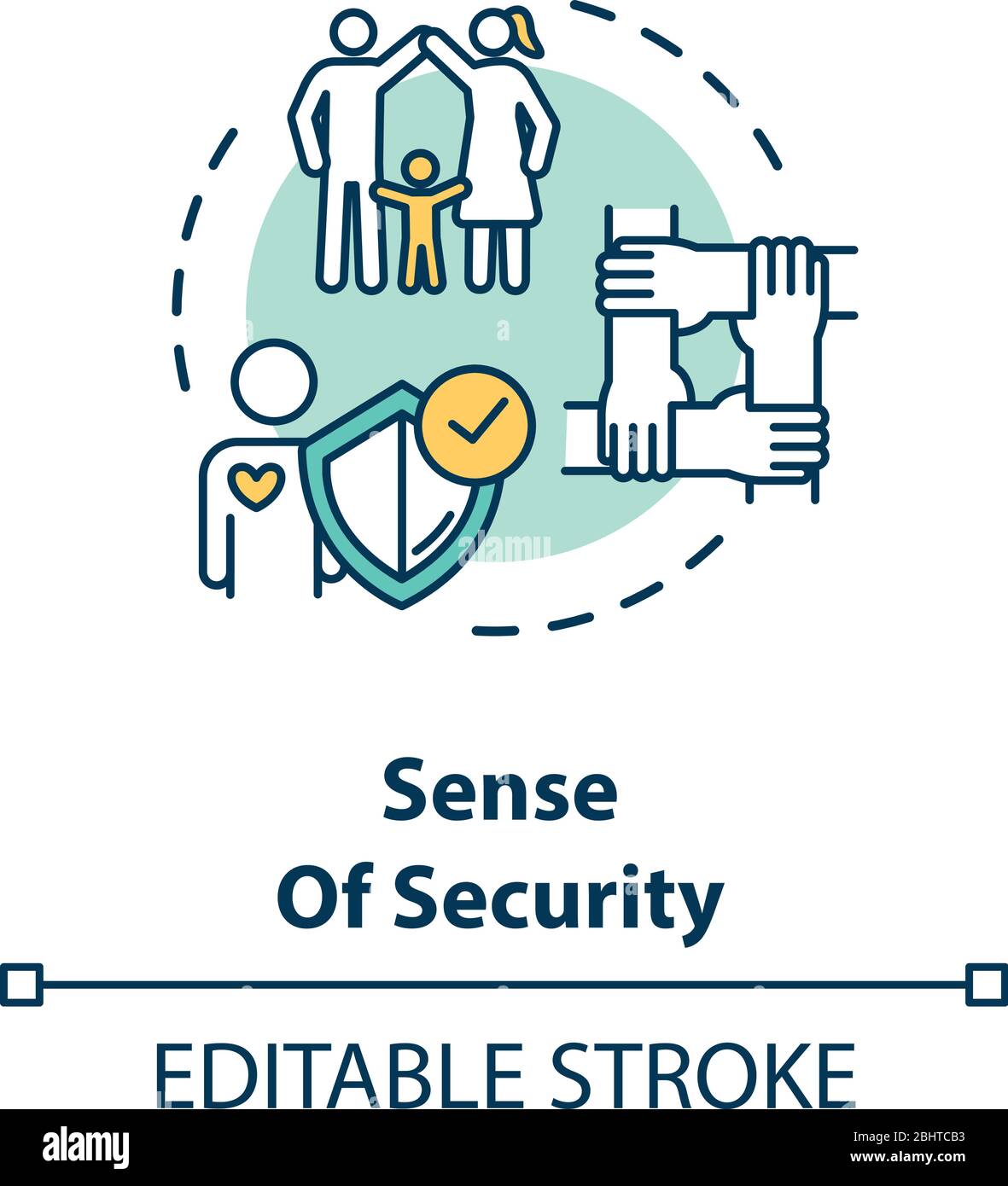 Sense of security concept icon Stock Vector Image & Art - Alamy