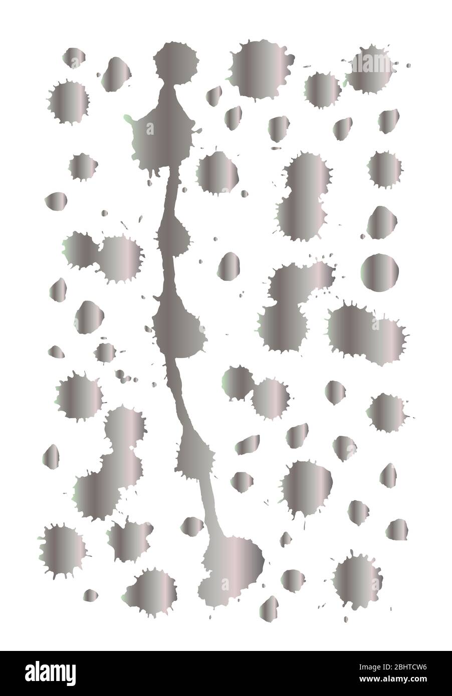 Watercolor splashes and stain texture. Art silver illustration Stock ...