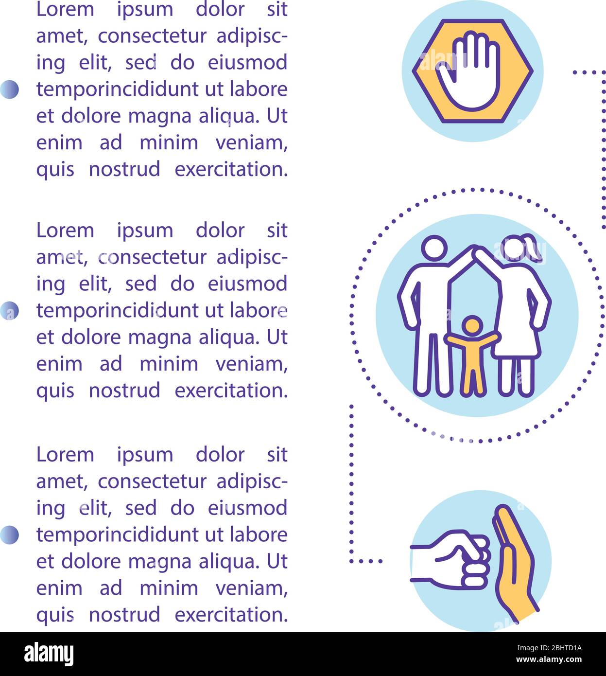 Children protection and care concept icon with text Stock Vector Image ...