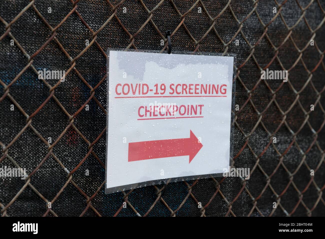 Worksite warning sign hi-res stock photography and images - Alamy