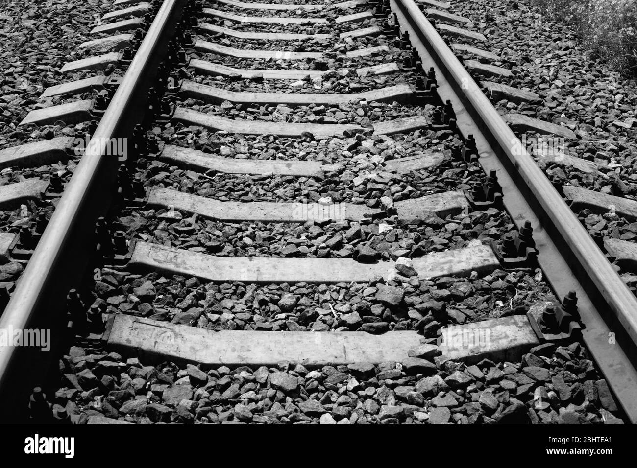 railway lines outside the station Stock Photo - Alamy