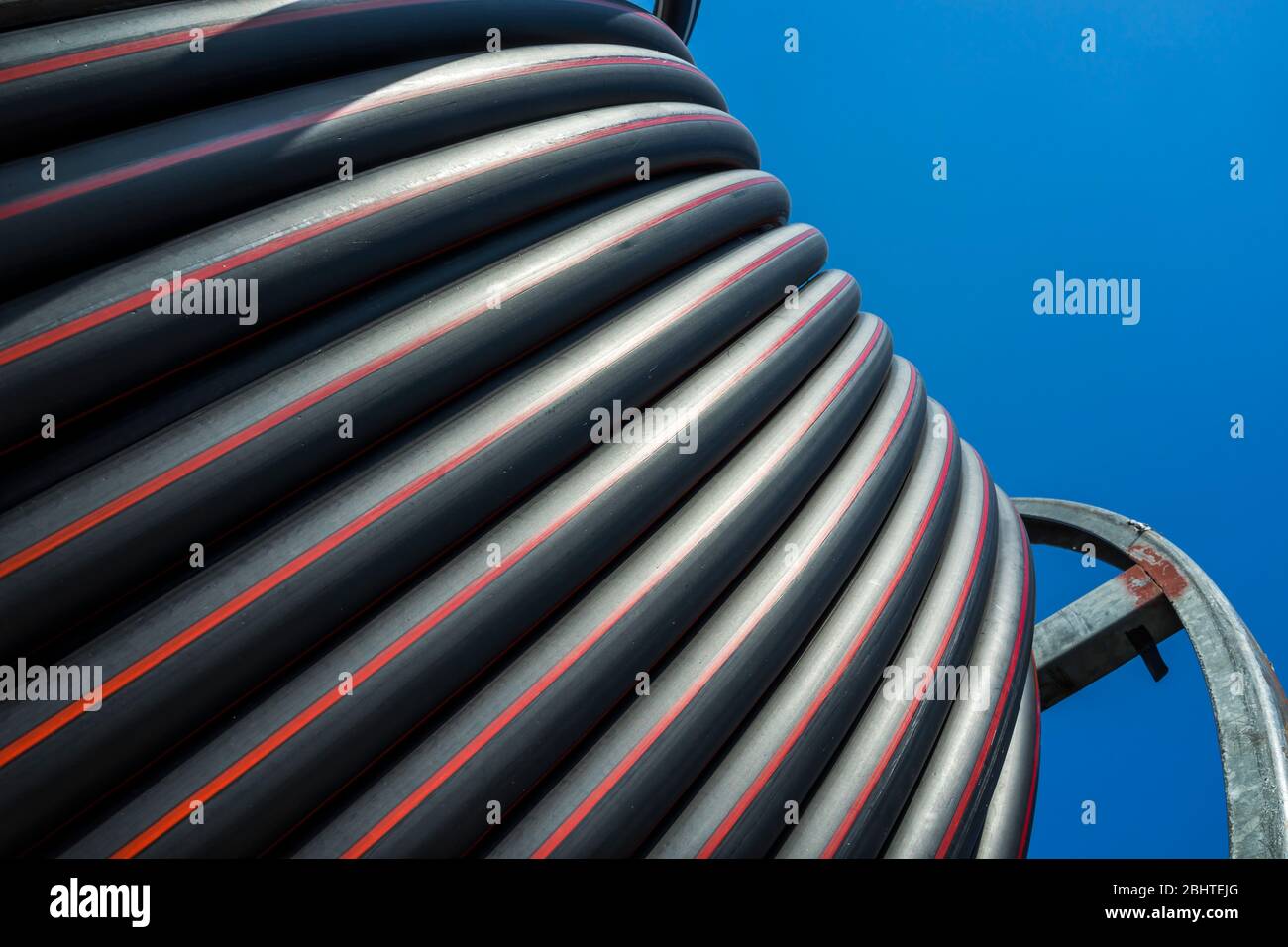 Industrial hose on a construction site Stock Photo - Alamy