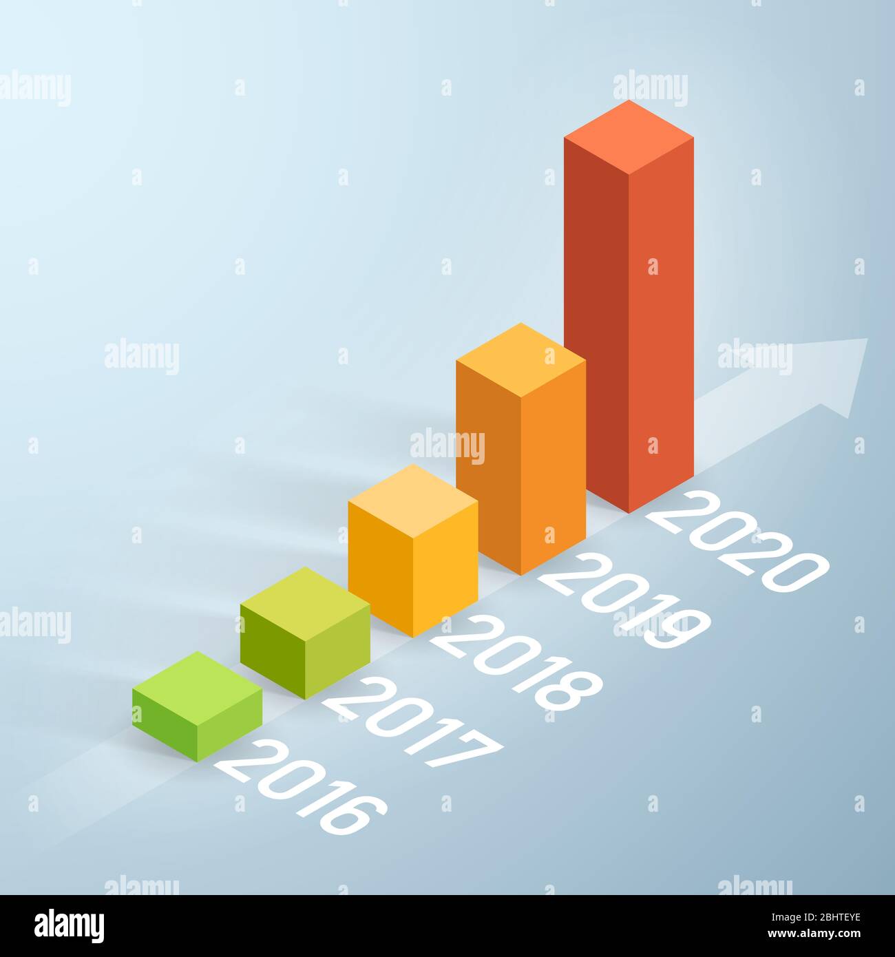 Five years of growth Stock Vector Images - Alamy