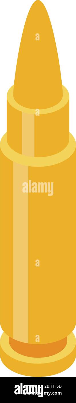 Gun bullet icon, isometric style Stock Vector Image & Art - Alamy