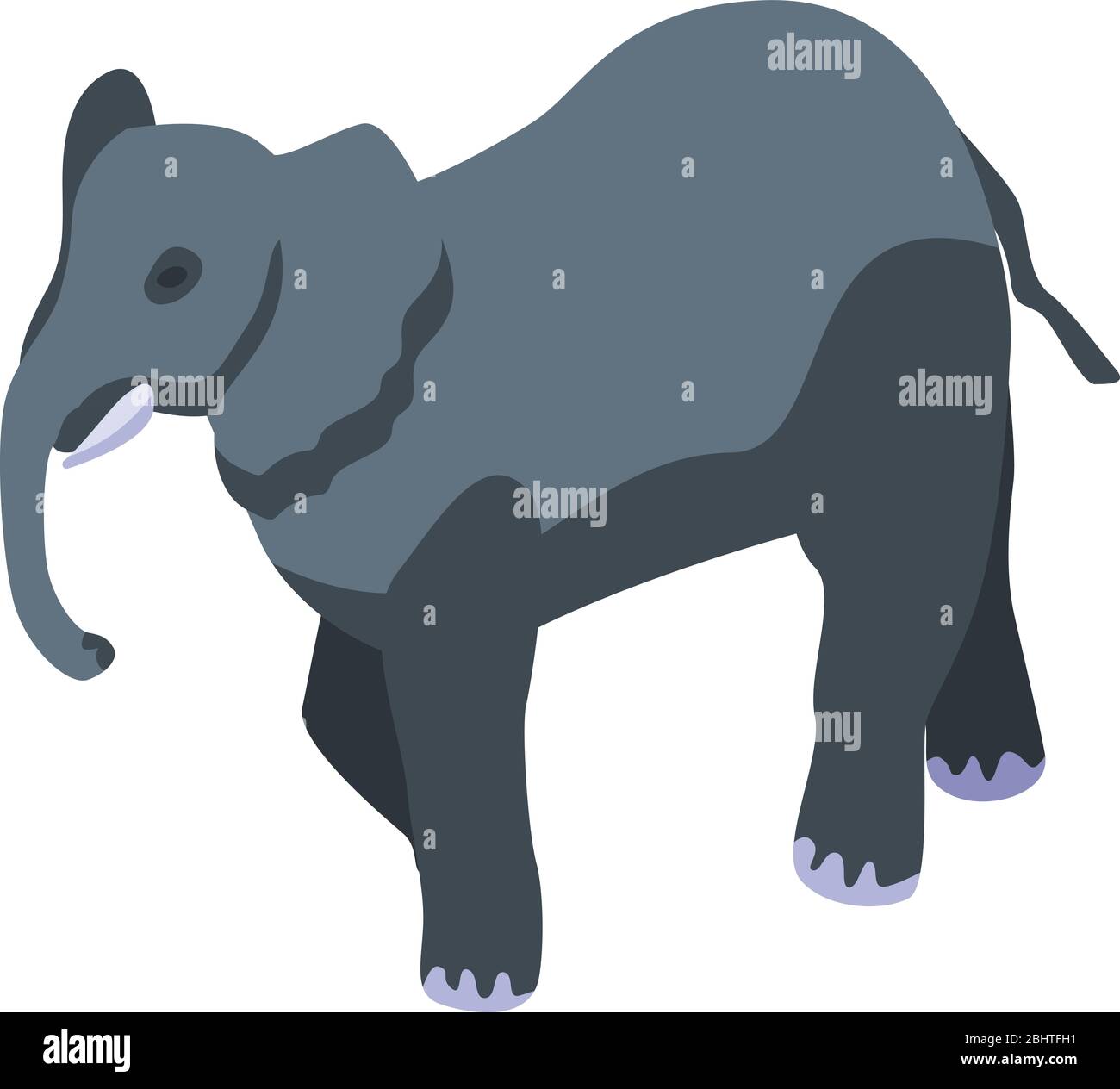 African elephant large tusks Stock Vector Images - Alamy