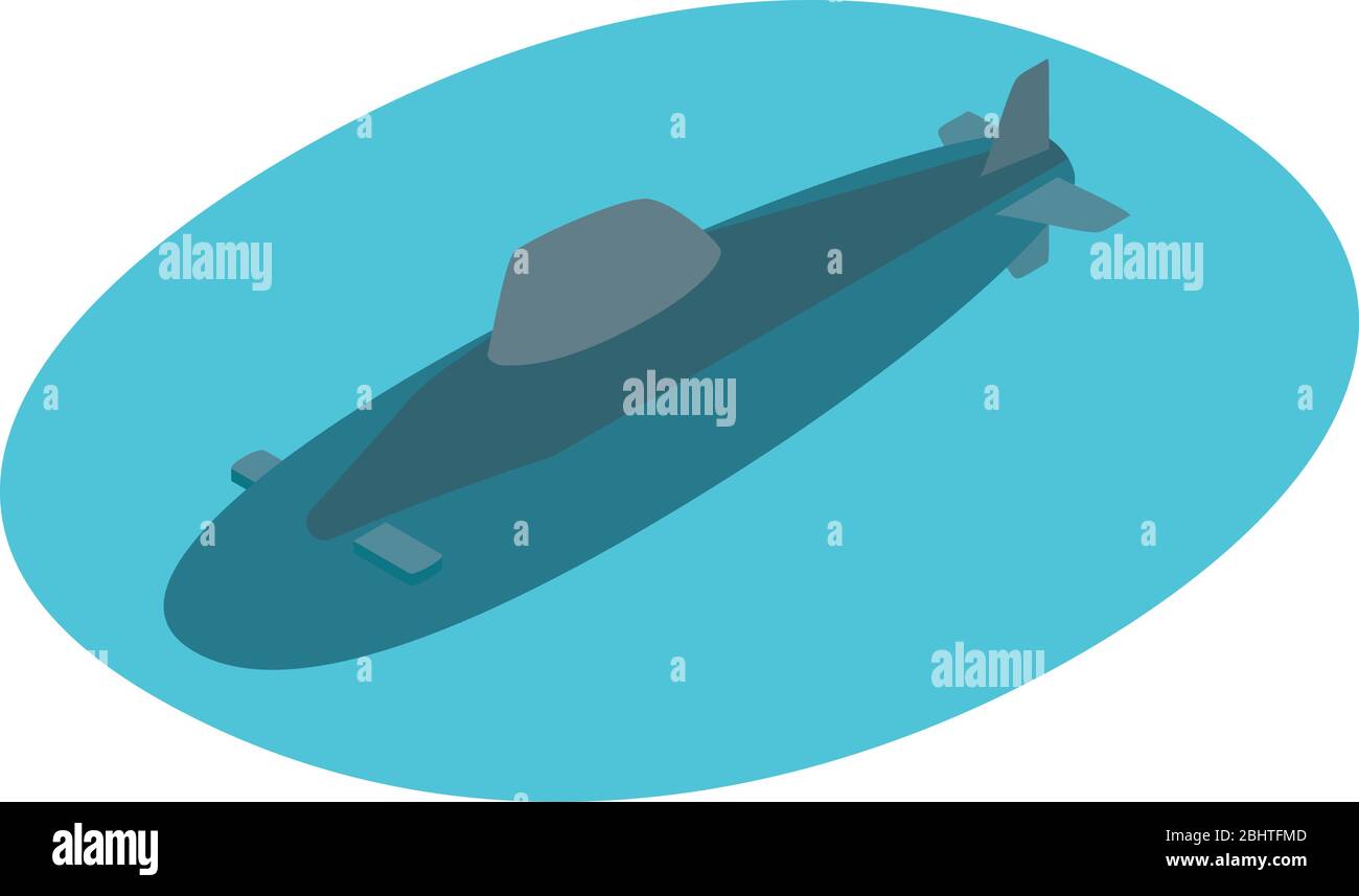 Submarine icon, isometric style Stock Vector Image & Art - Alamy