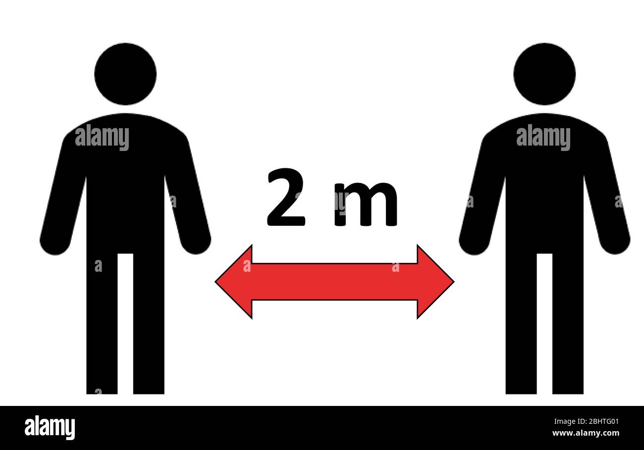 Simple image that symbolize the measure of the physical distance to ...