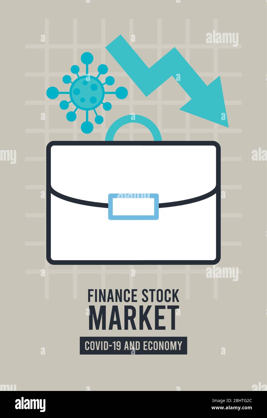 economic recession infographic with portfolio Stock Vector Image & Art ...