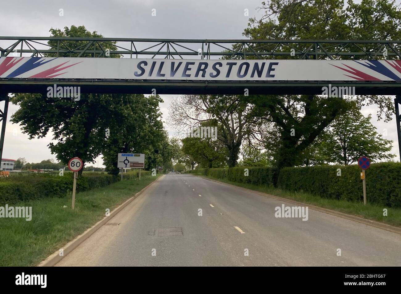 The circuit entrance at Silverstone Circuit, Silverstone ...
