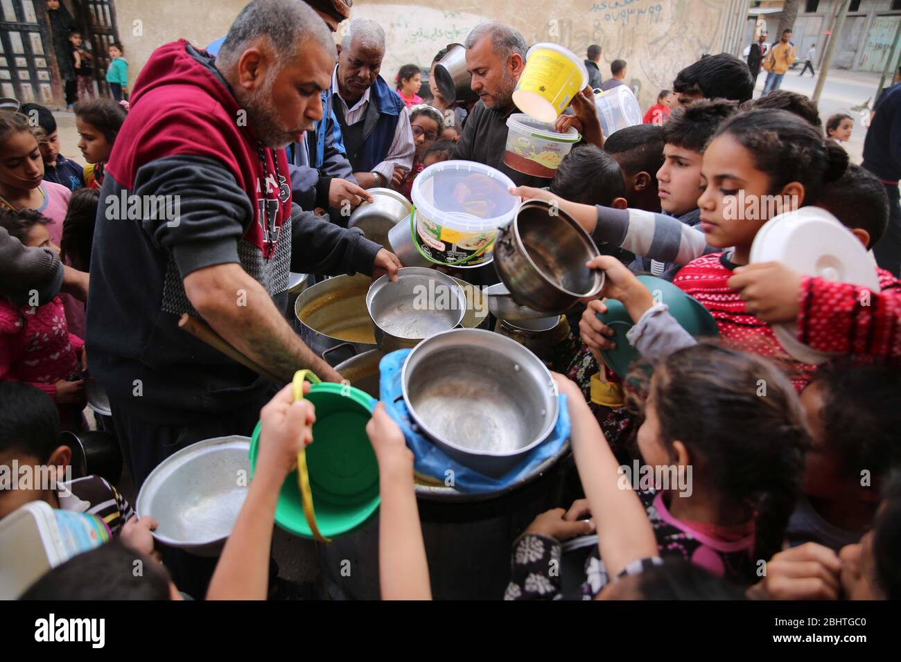 Al-Nuseirat Refugee Camp, The Gaza Strip, Palestine. 27th Apr, 2020 ...