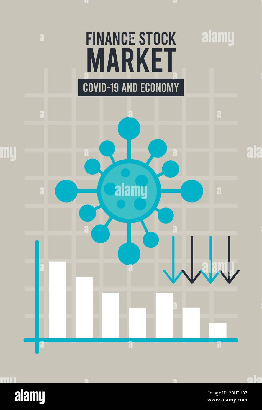 economic recession infographic with statistics bars Stock Vector Image ...