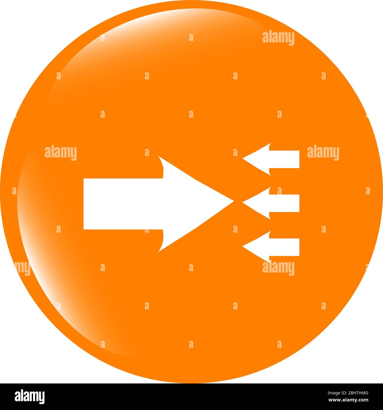 arrow icon web button isolated on white Stock Photo - Alamy