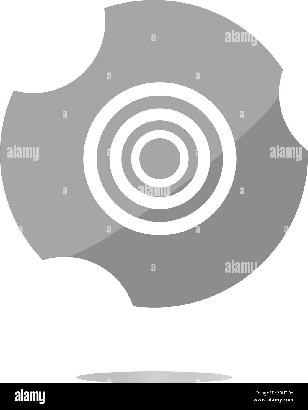 target sign icon. Pointer symbol. Modern UI website button Stock Photo - Alamy