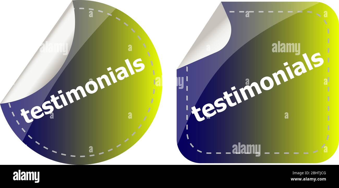 Testimonial symbol hi-res stock photography and images - Alamy