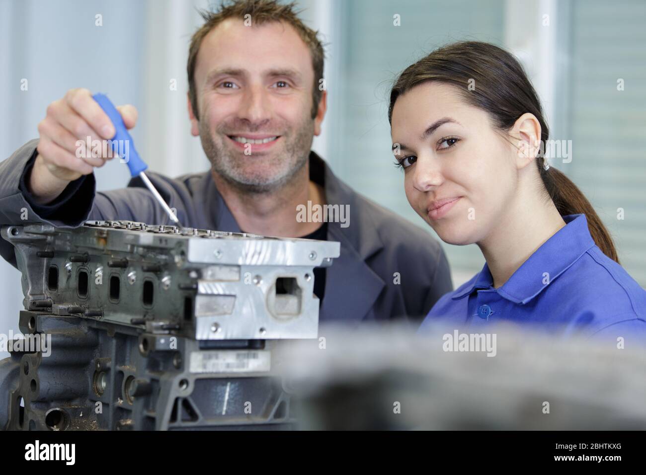 final assembly of electric motor Stock Photo - Alamy