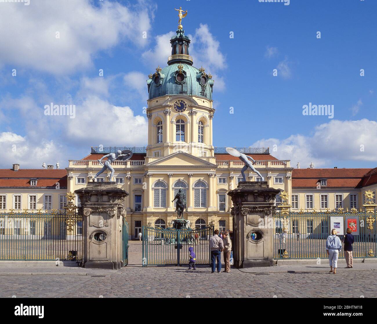 Front facade of 17th century Charlottenburg Palace (Schloss ...