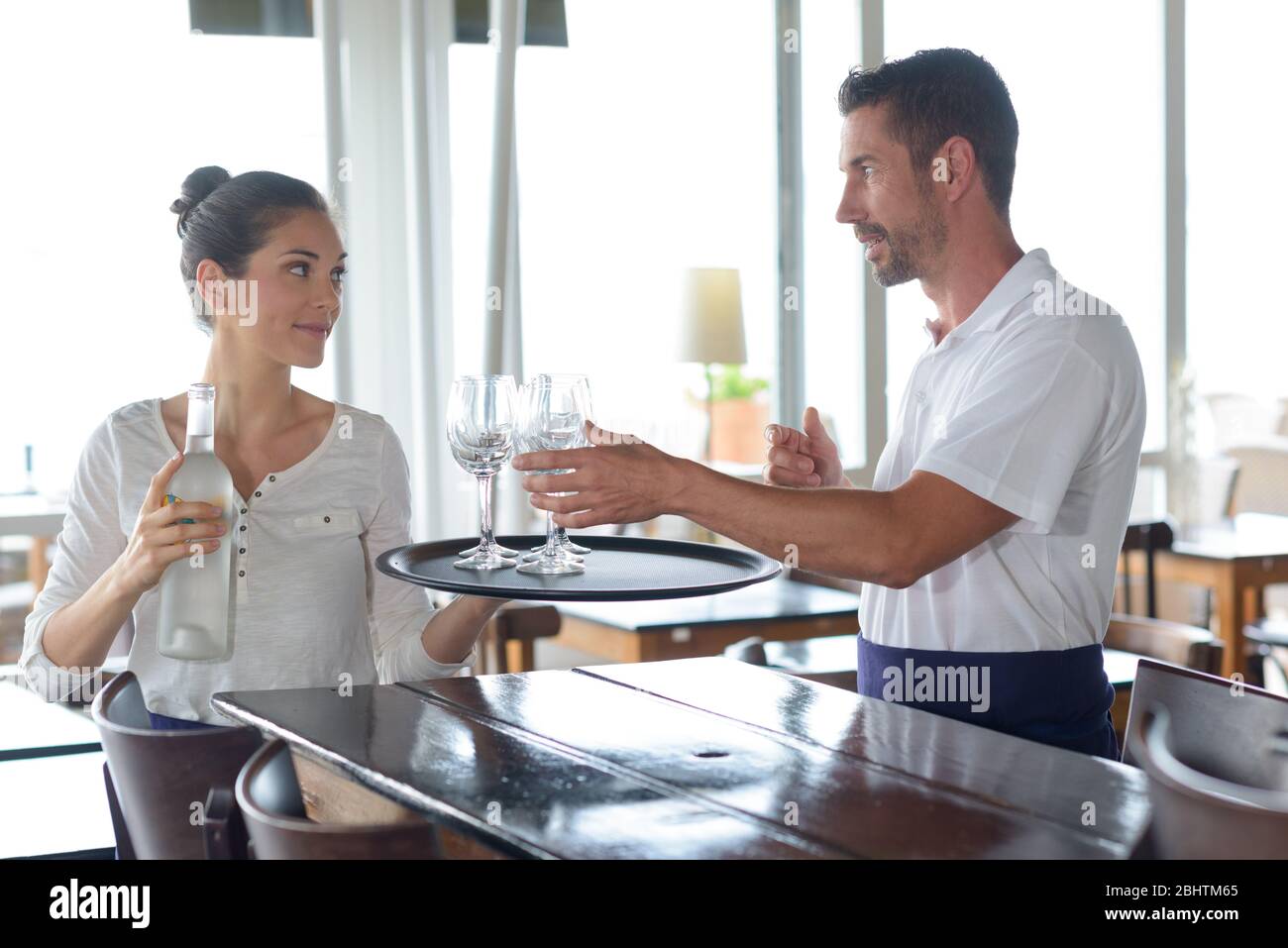 Cocktail bar staff uniform hi-res stock photography and images - Alamy