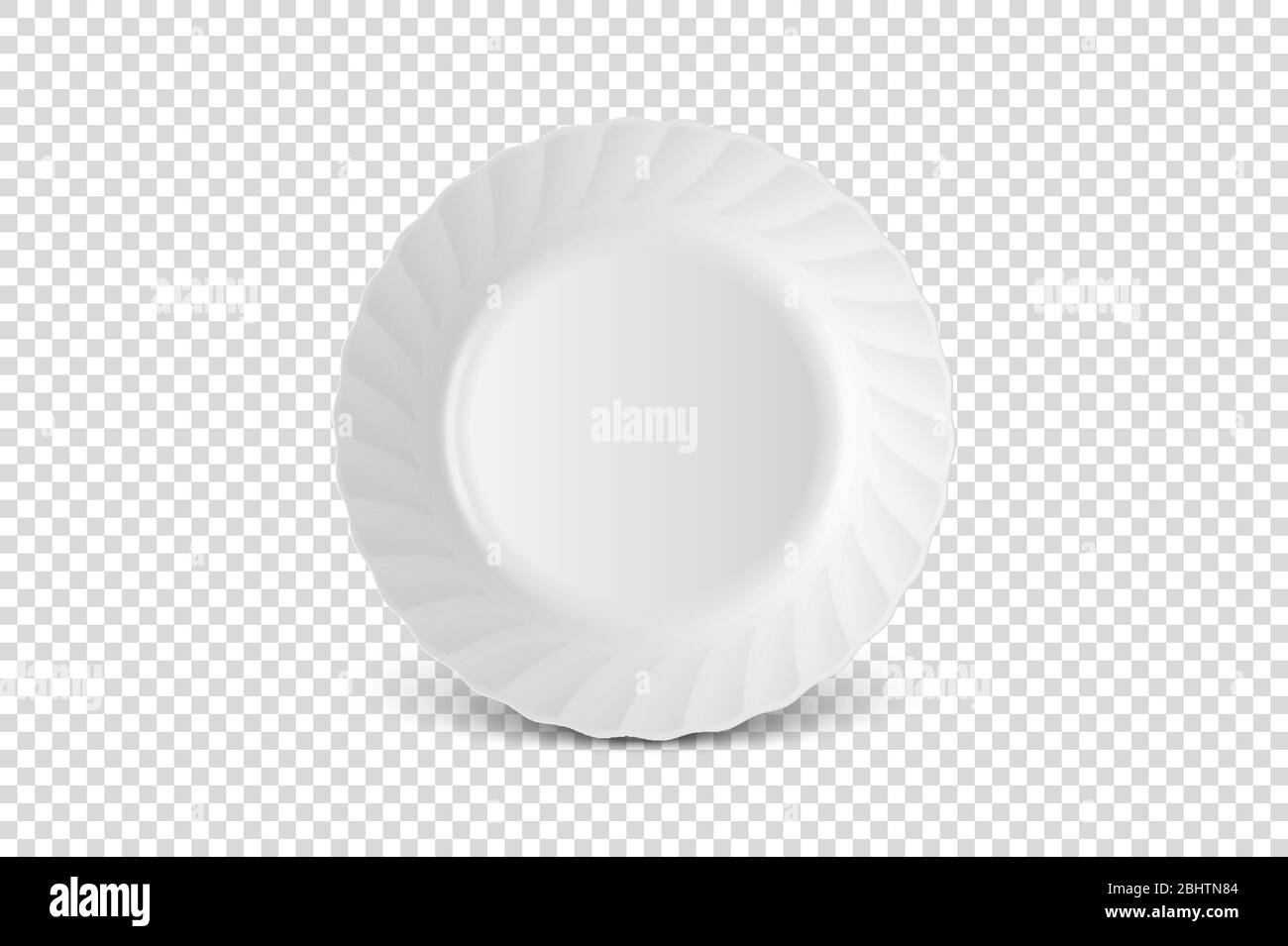 Vector 3d Realistic White Porcelain, Plastic or Paper Disposable Food ...