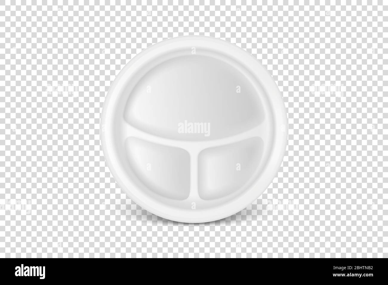 Vector 3d Realistic White Porcelain, Plastic or Paper Disposable Food ...