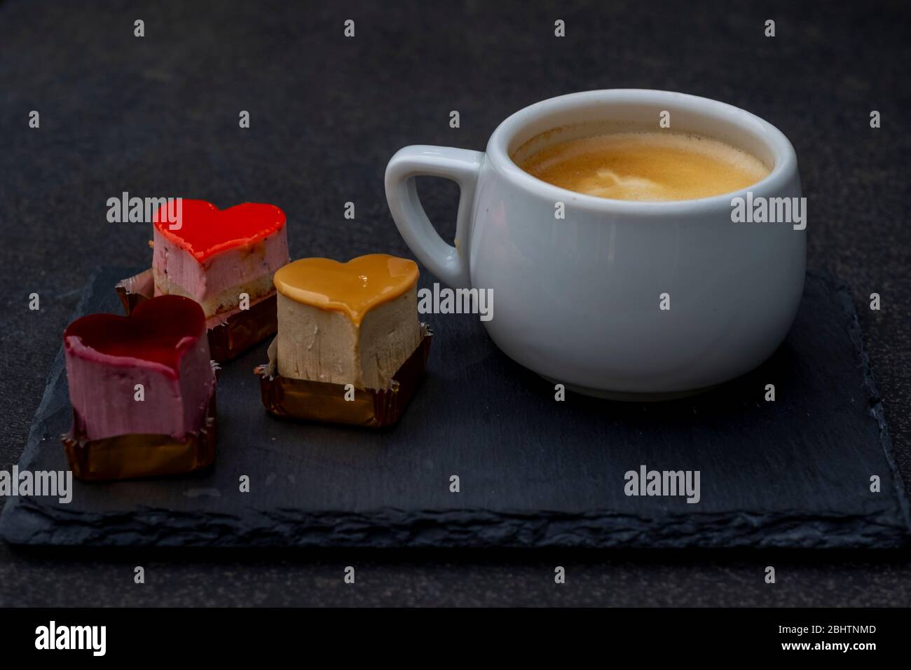 Heart shaped cookies coffee hi-res stock photography and images - Alamy