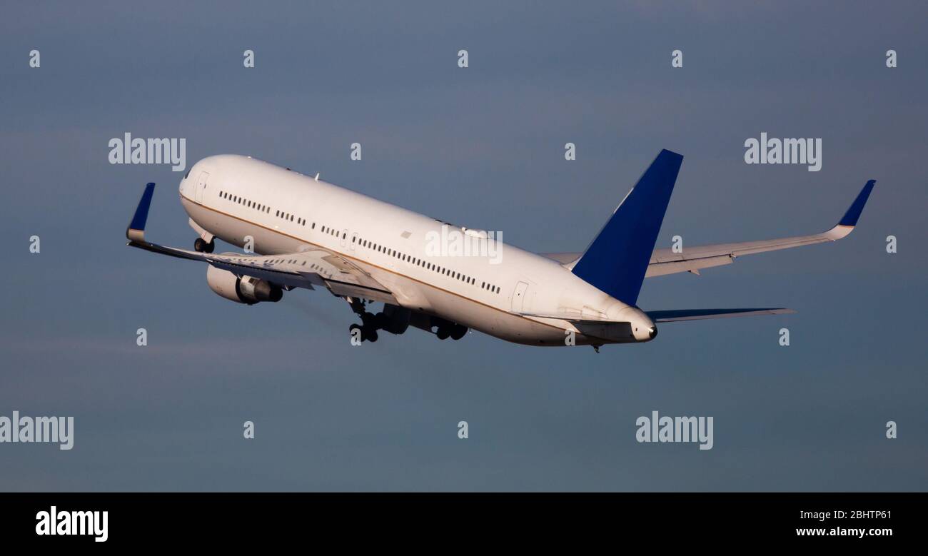 Taking Off Civilian Airplane High Resolution Stock Photography and ...